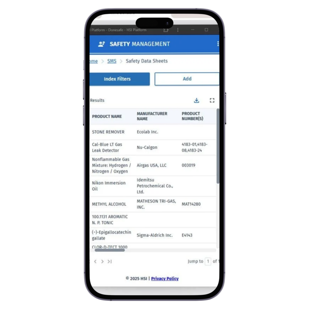 Chemical Management | HSE SaaS | Digital Safety Data Sheets