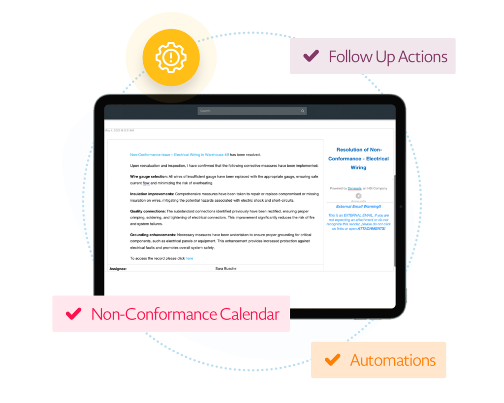 Non-conformance (NCR) Management Software | HSI Donesafe