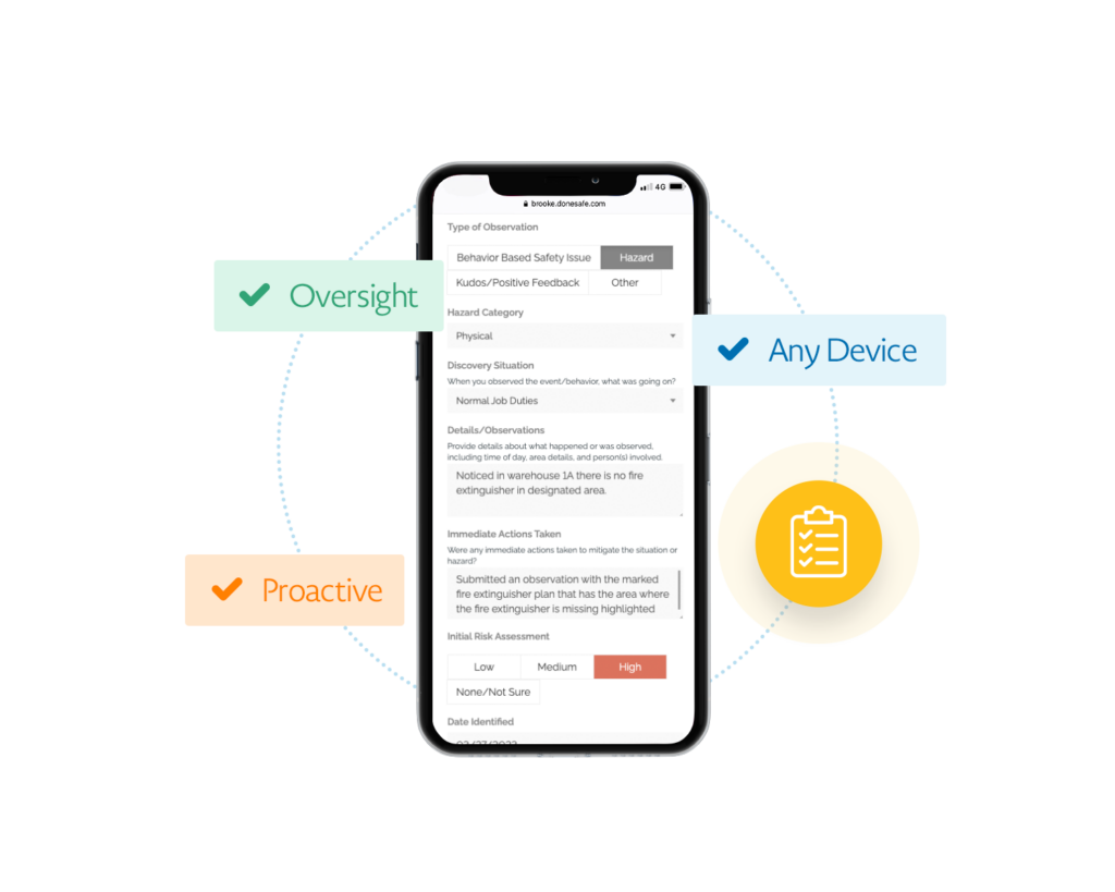 Observations Management Module | HSI Donesafe