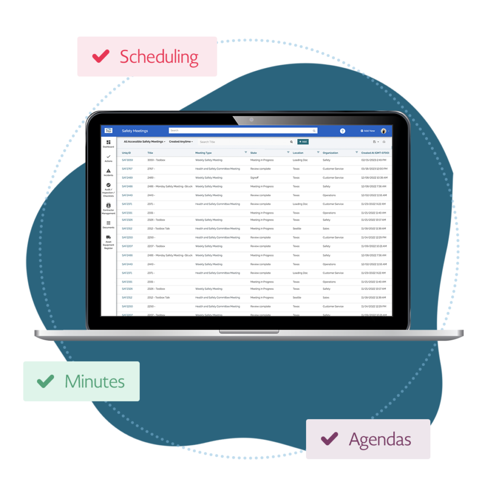 Safety Meeting Management Software | HSI Donesafe