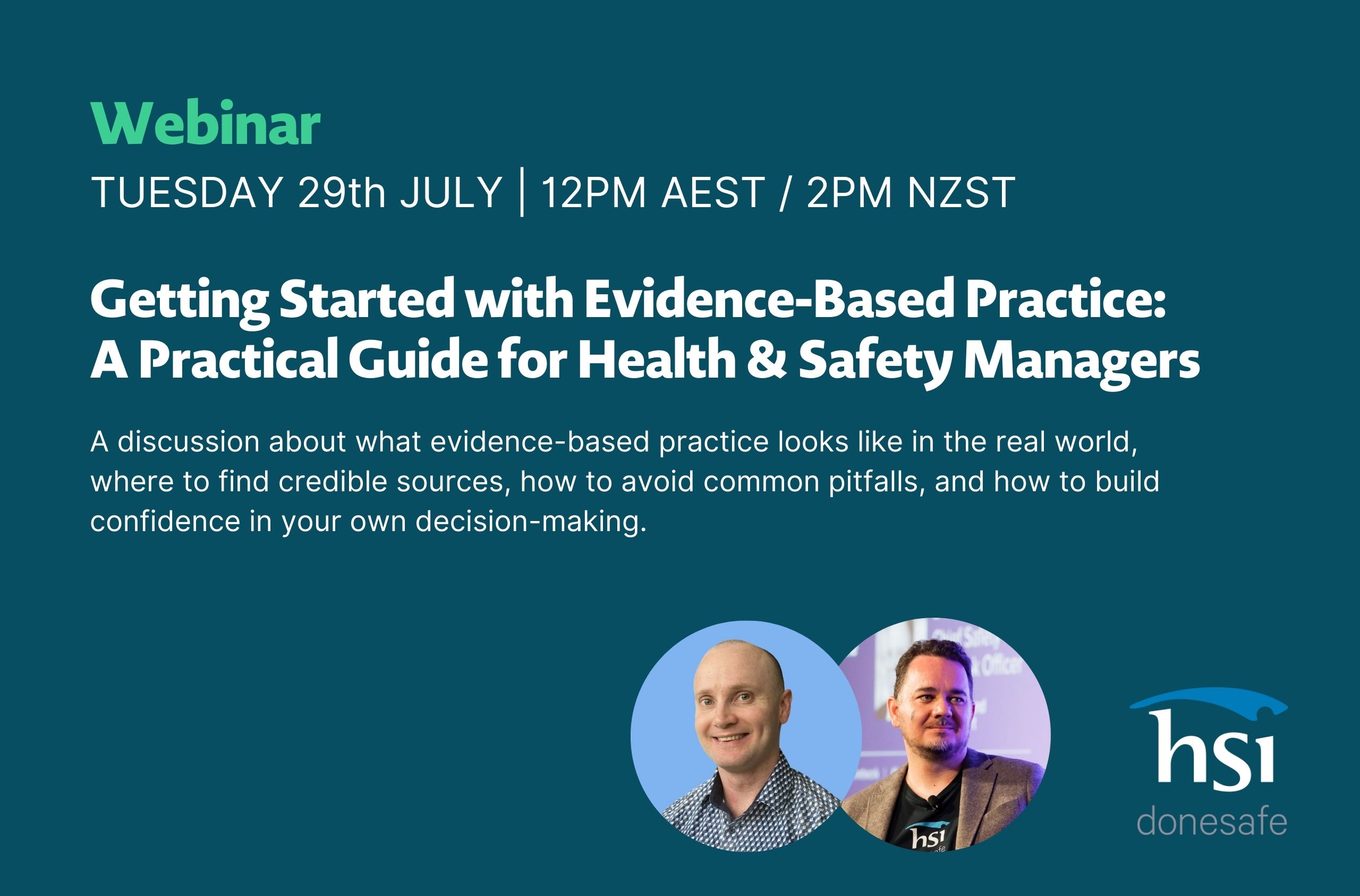 Webinar: Getting Started with Evidence-Based Research | HSI Donesafe
